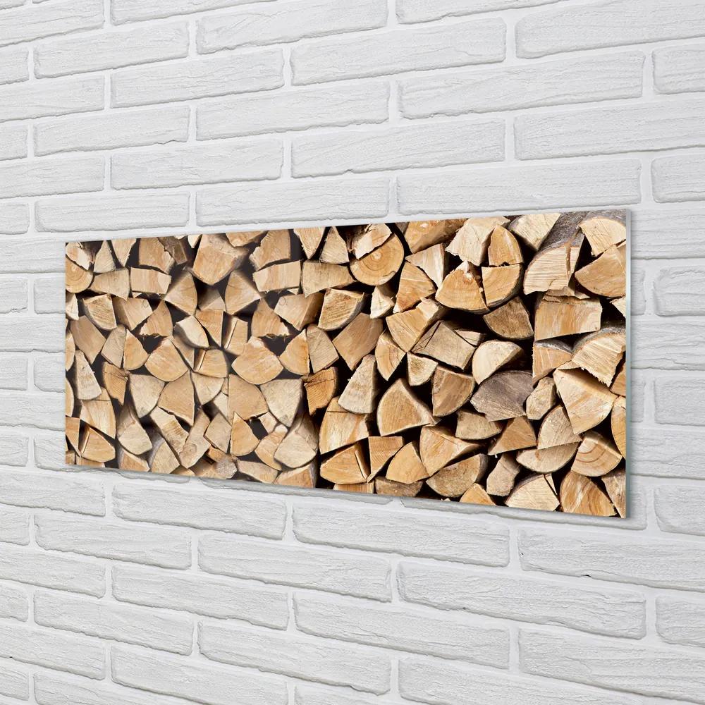 akrylový obraz Wood složení paliva 120x60 cm