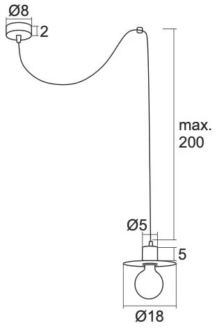 Argon 3836 - Lustr na lanku CORSO 1xE27/15W/230V lesklý chrom