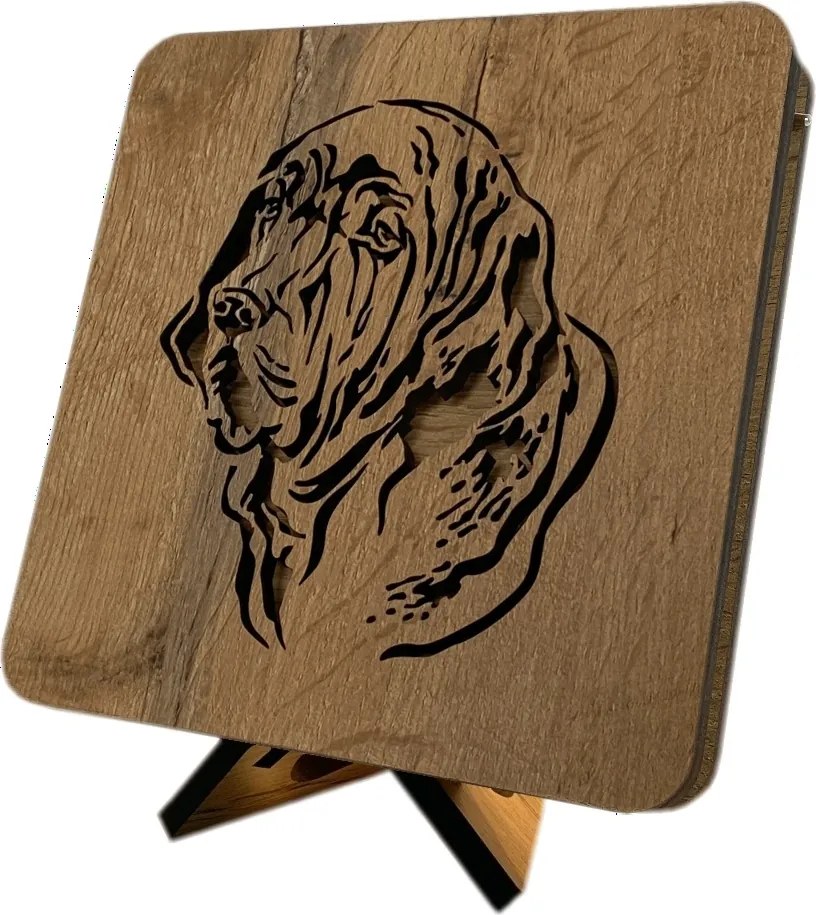 Li-Go "Baset" lampa 19x19 cm provedení povrchu: dub