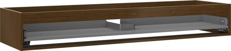 Mexen Box-A, závěsná skříňka 160 cm, 1 zásuvka, ořech, 91AX0-1600-235-1-86