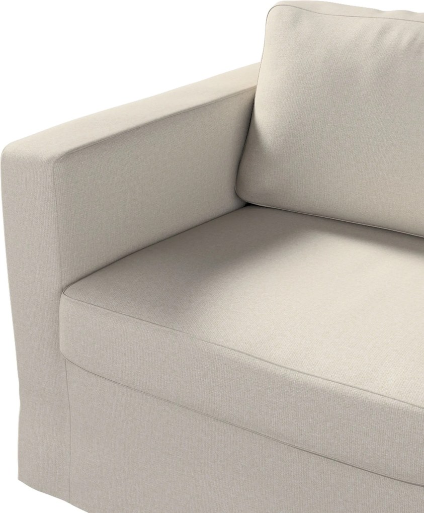 Potah na pohovku IKEA  Karlstad 2-místná , nerozkládací, dlouhý barva šedá látka pletený vzor