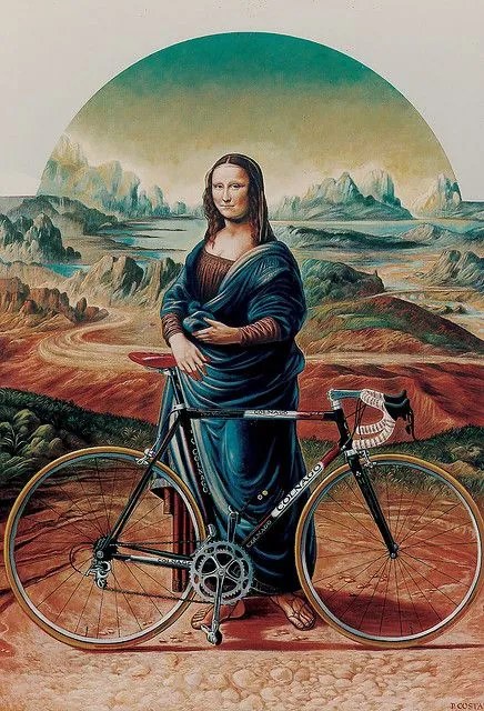 Plechová cedule Cyclo Lisa Velikost: A5 (20 x 15 cm)