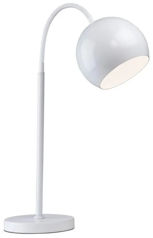 Stolní lampa Mauro Ferretti Esiro, 25x14x55 cm, bílá/stříbrná