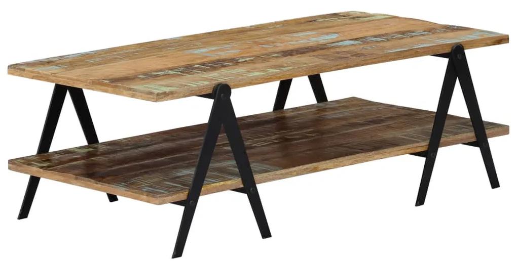 Konferenční stolek 115 x 60 x 40 cm masivní recyklované dřevo,  248095