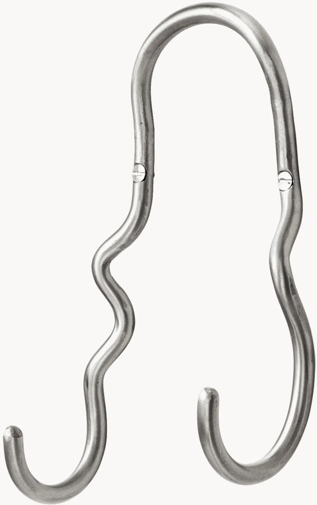 Ručně vyrobený nástěnný háček z nerezové oceli Curvature