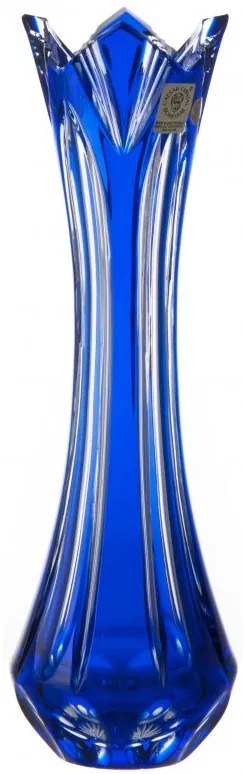 Váza Lotos I, barva modrá, výška 255 mm
