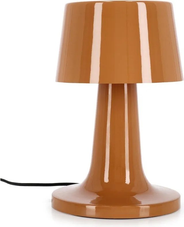 Oranžová kovová LED stolní lampa s kovovým stínidlem (výška 51 cm) Turner – Bizzotto