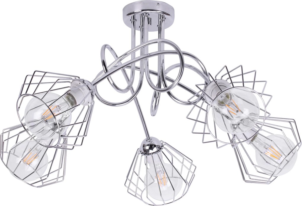 Drátěná lampa Loft Edison Retro stropní svítidlo lustr