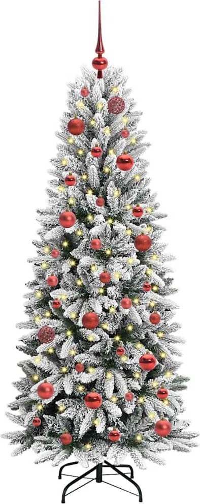 Umělý vánoční stromeček Bílá 150 cm PVC, plast, ocel a PE 3396033