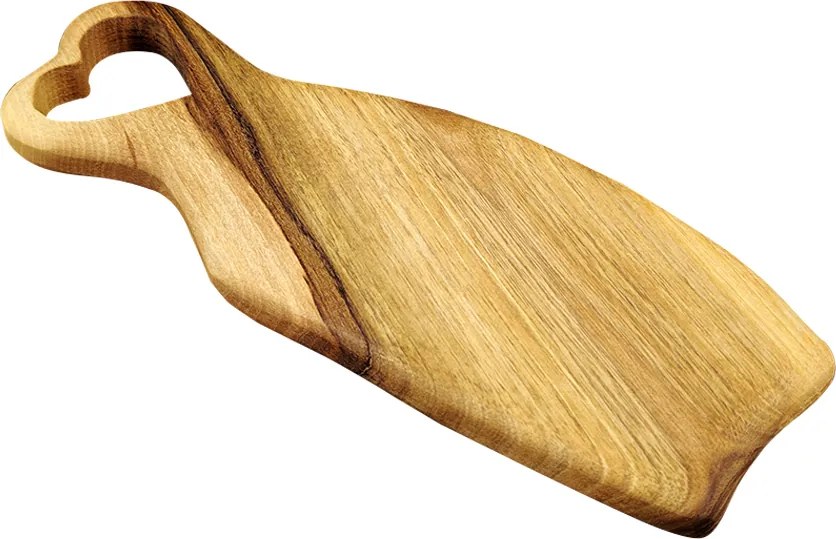 AMADEA Dřevěné prkénko srdce, masivní dřevo, 29 x 10,5 cm, český výrobek