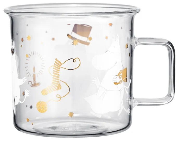 Skleněný hrnek Moomin Sparkling Stars 0,35l