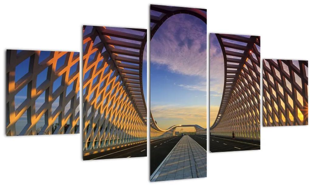 Obraz moderní architektury mostu (125x70 cm)