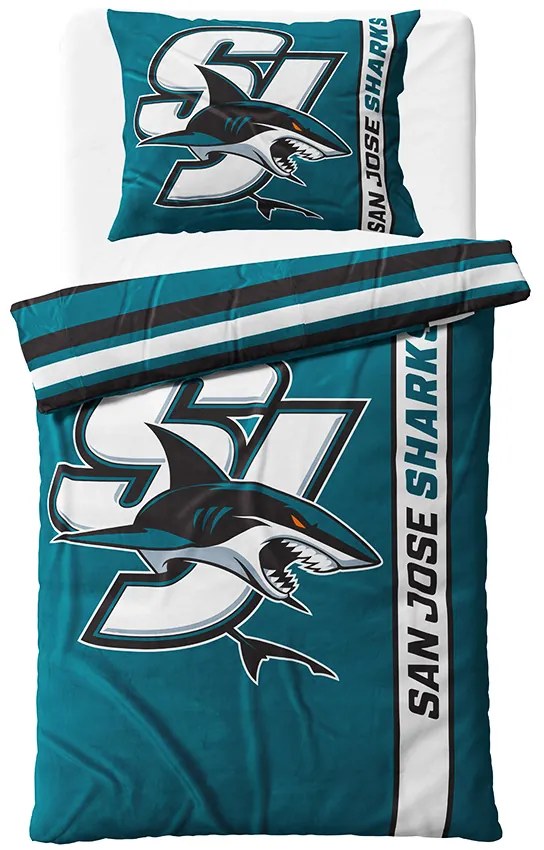 Mikroplyšové povlečení NHL San Jose Sharks Belt