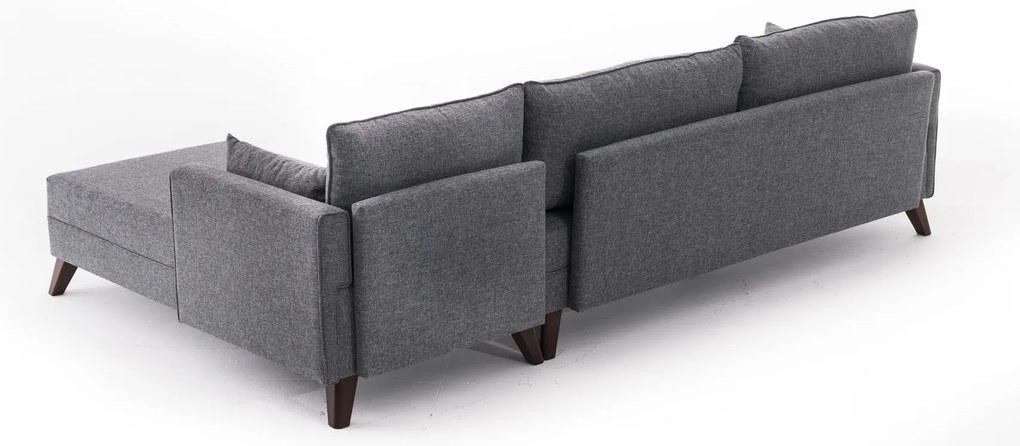 Hanah Home Designová pohovka BELLA šedá pravá 275 cm 825BLC1502