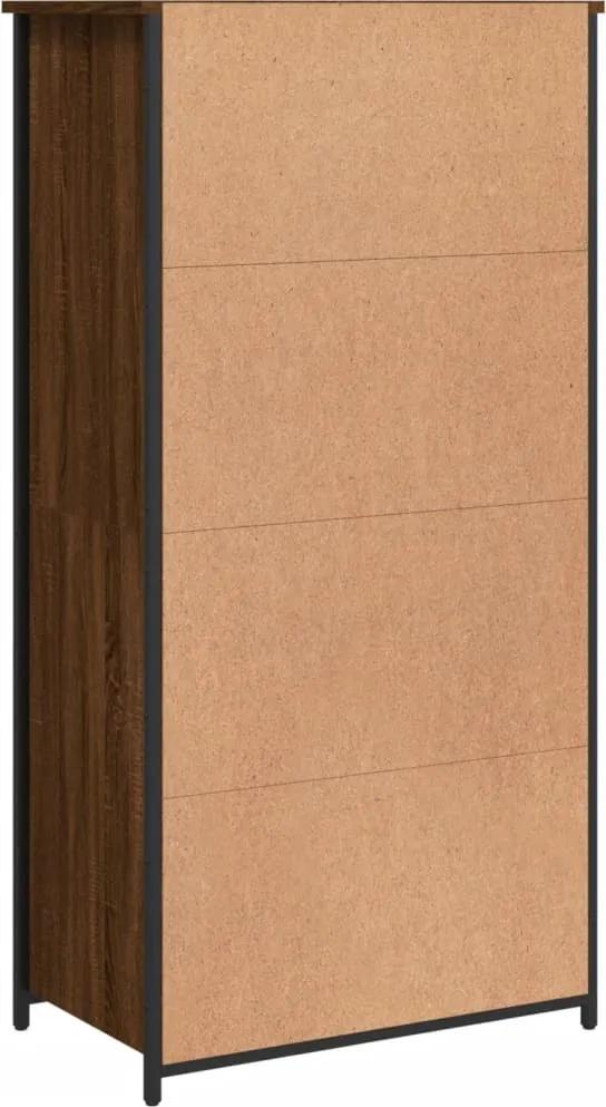 vidaXL Skříňka 62 x 36 x 121,5 cm kompozitní dřevo [834214] Barva: Černá