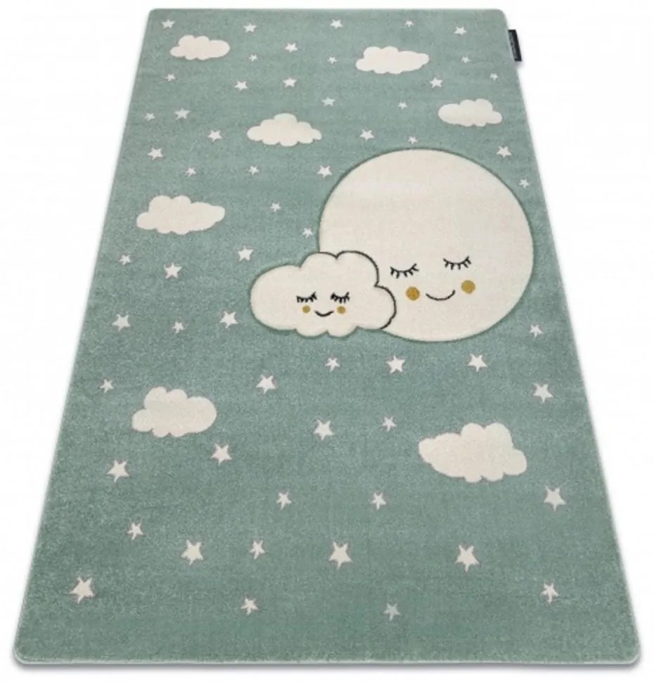 Dětský kusový koberec Měsíc mátový 240x330cm