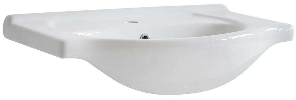 Koupelnové keramické umyvadlo 65 cm Bílé LILO