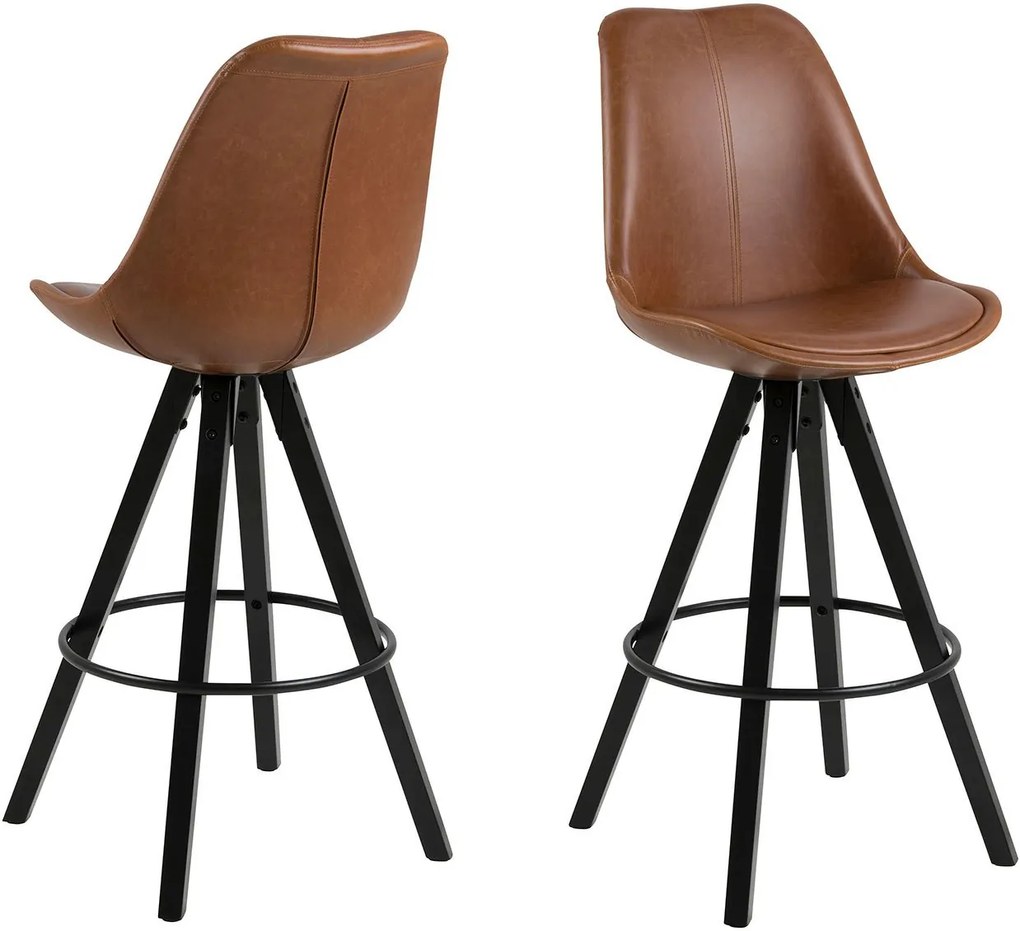 Hnědá Barová židle Dima 111.5 × 48.5 × 55 cm ACTONA