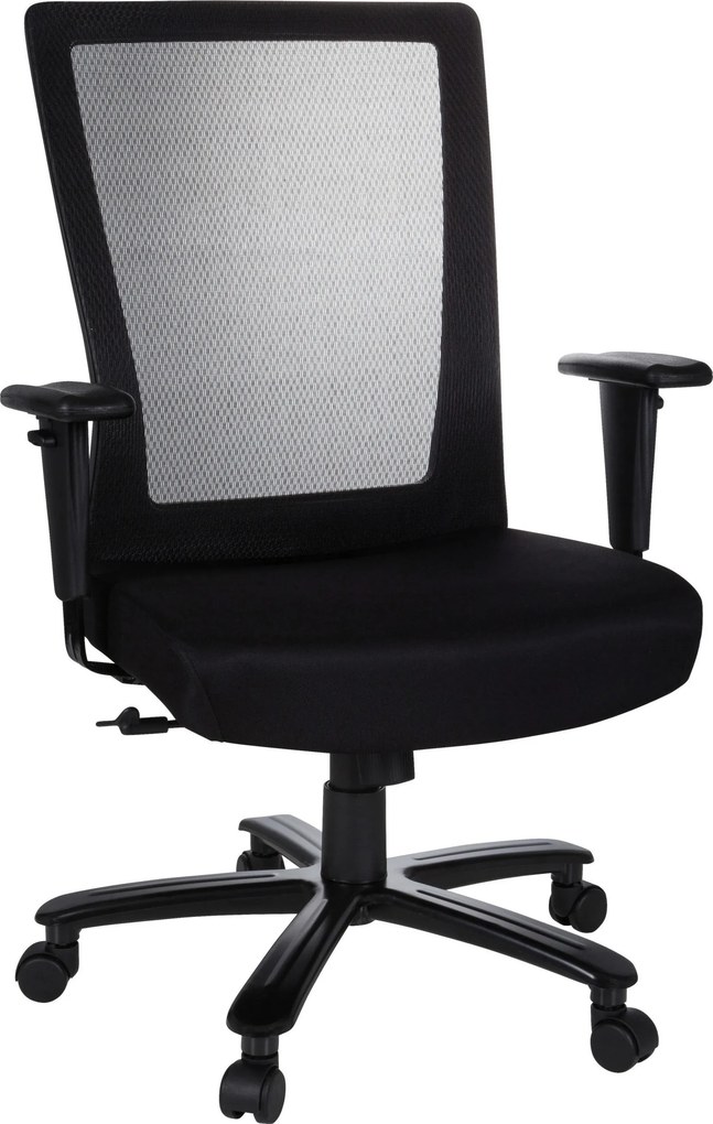 XXXLutz OTOČNÁ ŽIDLE, plochá tkanina, síťovina, černá MID.YOU - Online Only kancelářské židle - 001918021401