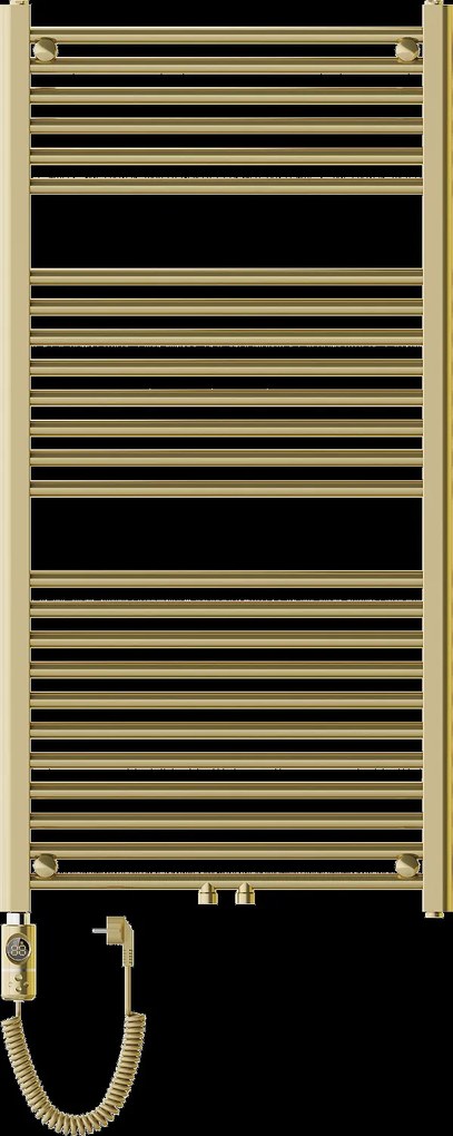 Mexen Mars, elektrické topné těleso 1200 x 600 mm, 600 W, zlatá lesklá, W110-1200-600-2600-50
