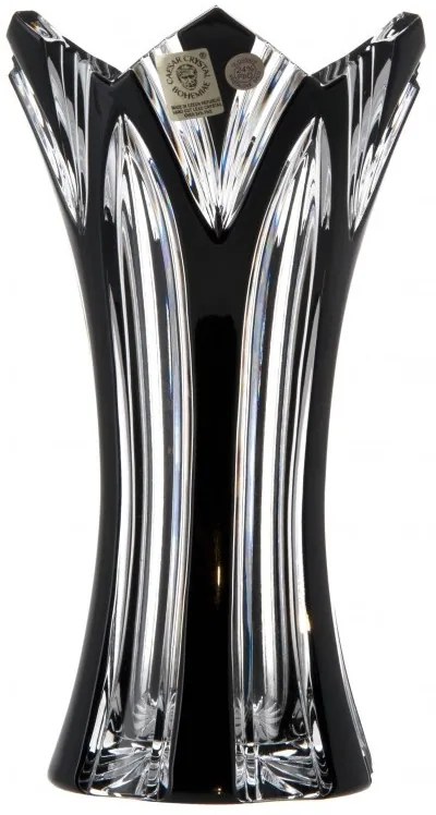 Váza Lotos II, barva černá, výška 205 mm