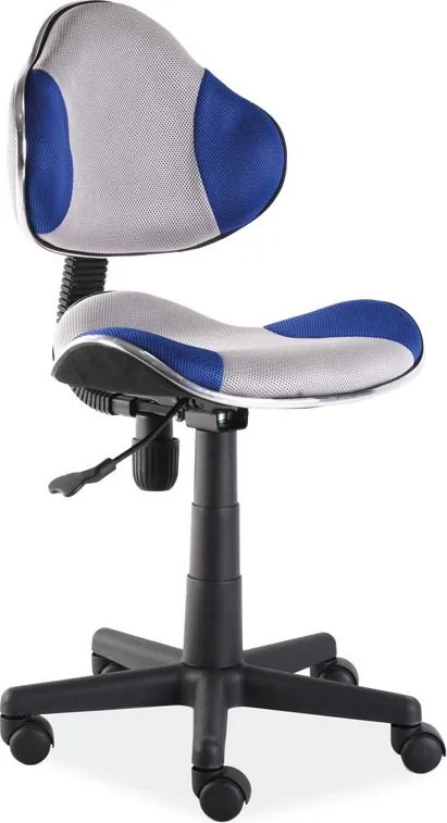Casarredo Kancelářská židle Q-G2 šedá/modrá