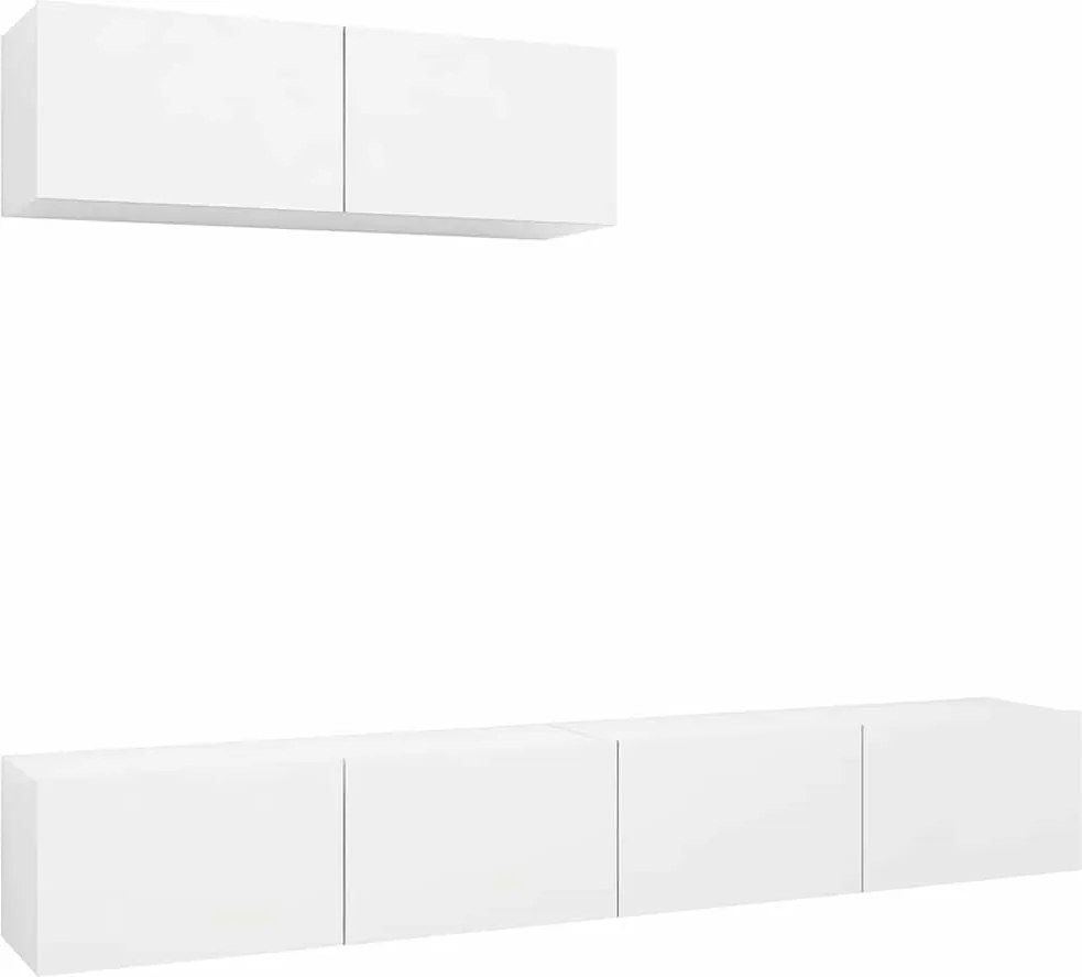 TV skříňky 3 ks bílé kompozitní dřevo 3078703