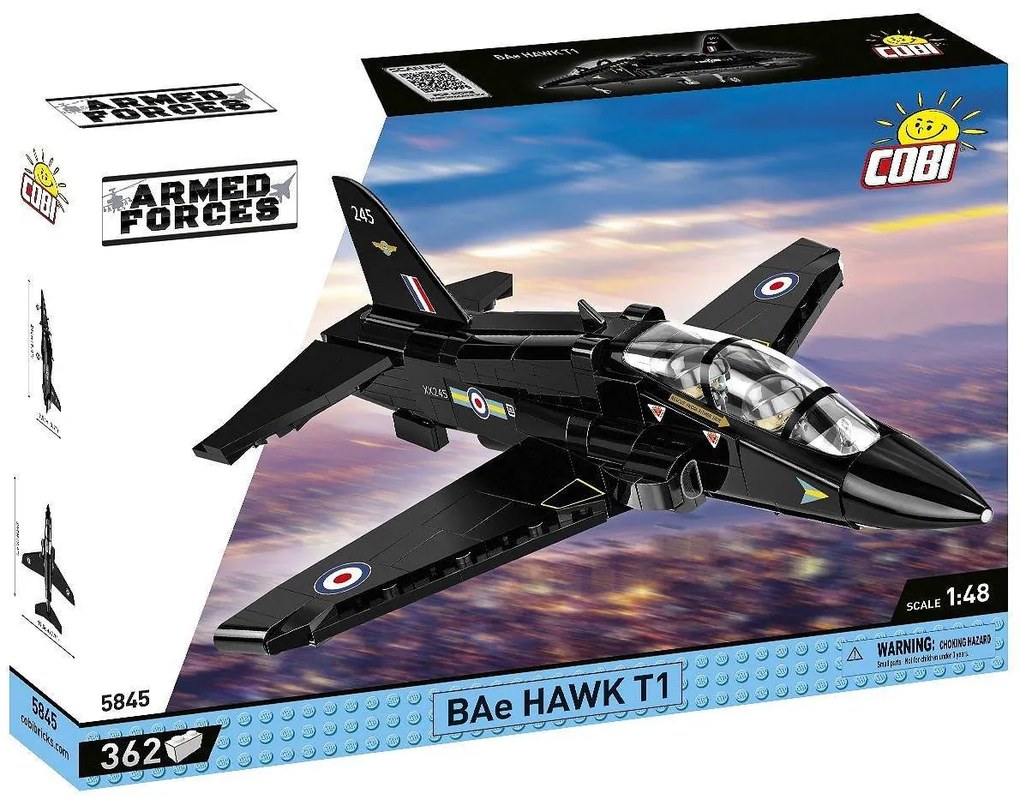 Cobi 5845 britský lehký stíhací letoun bae hawk t1