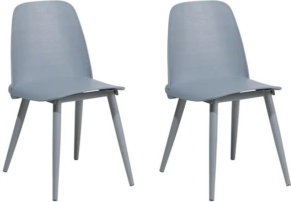 Sada dvou jídelních šedých židlí HAMILTON