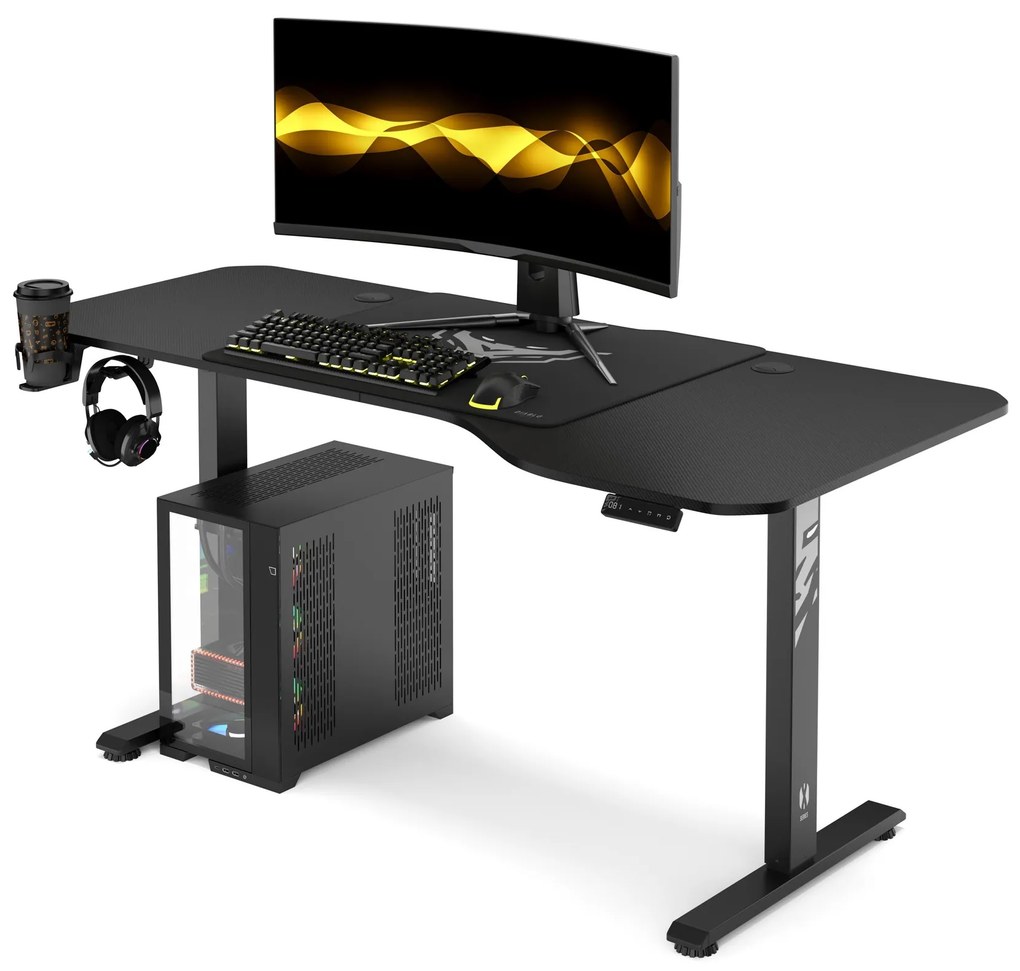 Výškově Nastavitelný Pracovní Stůl Diablo X-Tensio 1600 Černý