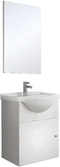 Koupelnový set Mini, 45 cm, dřevotříska, bílý