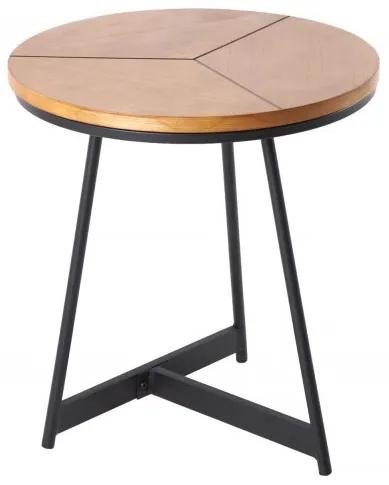 Noble Home Přírodní kulatý odkládací stolek Elegance 45 cm