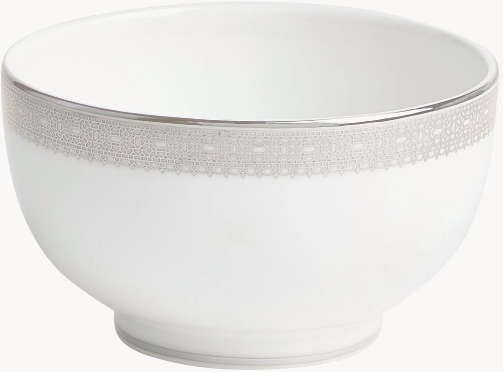 Miska z kostního porcelánu Fine Bone China Vera Wang Lace Platinum