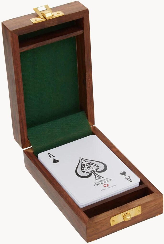 Sada hry cribbage v ručně vyrobené krabičce Carol, 61 dílů