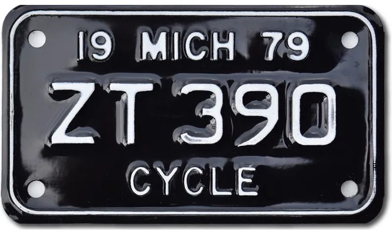 Americká SPZ Michigan 1979 Black ZT 390
