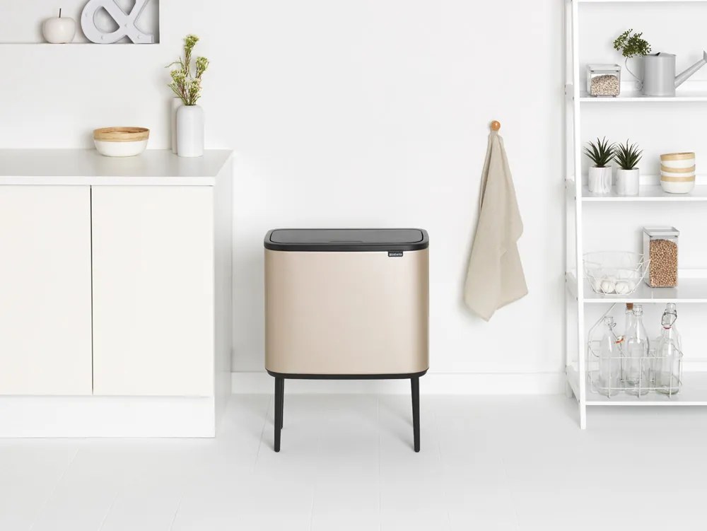 Brabantia BO Touch Bin 11+23L champagne