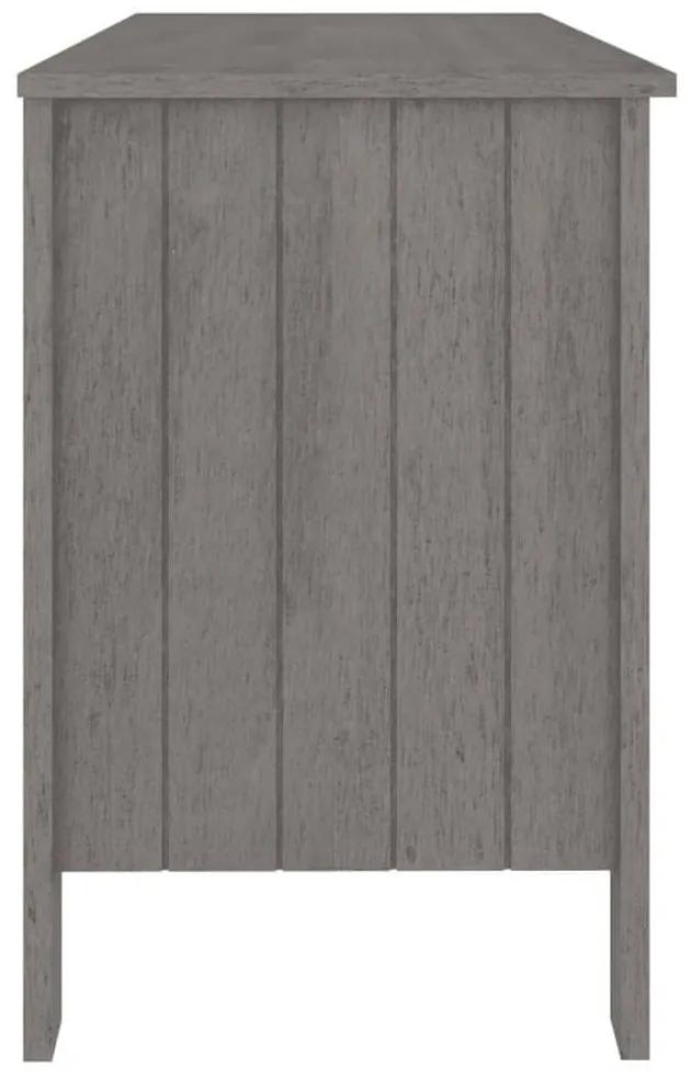 Petromila Psací stůl HAMAR světle šedý 113 x 50 x 75 cm masivní borovice