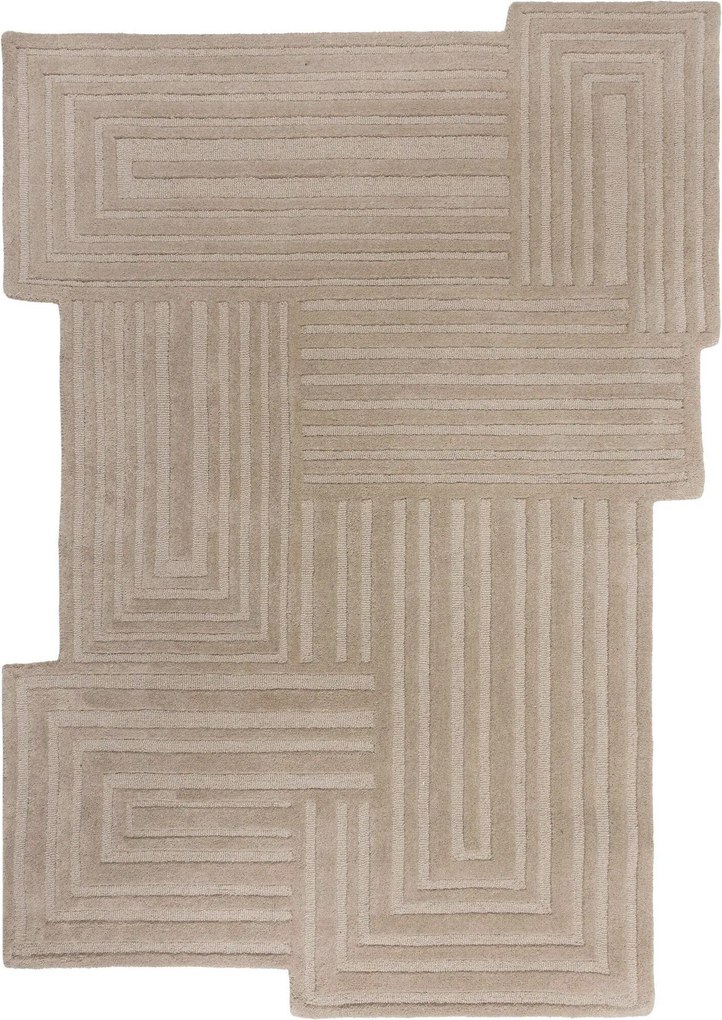 XXXLutz VLNĚNÝ KOBEREC, 120/170 cm přírodní barvy Flair Rugs - Online Only koberce & rohožky - 003165044801