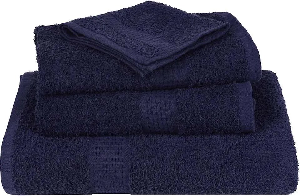 Ručníky FROGN 4 ks tmavě modré 30x30 cm 360 g/m² 136777