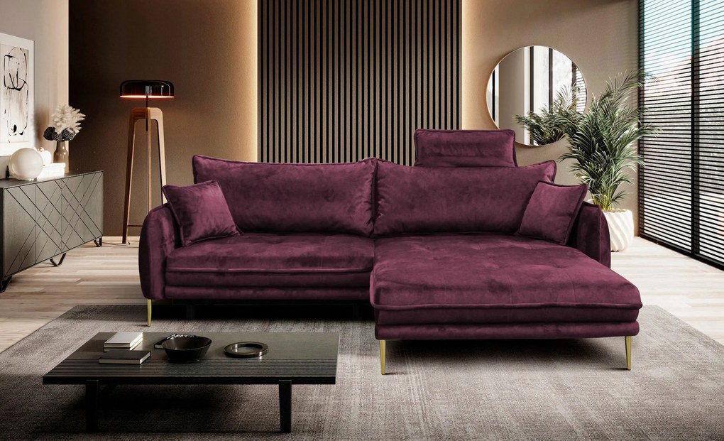 XXXLutz ROHOVÁ SEDAČKA, textil, vínově červená MID.YOU - Sedací soupravy - 001574006211