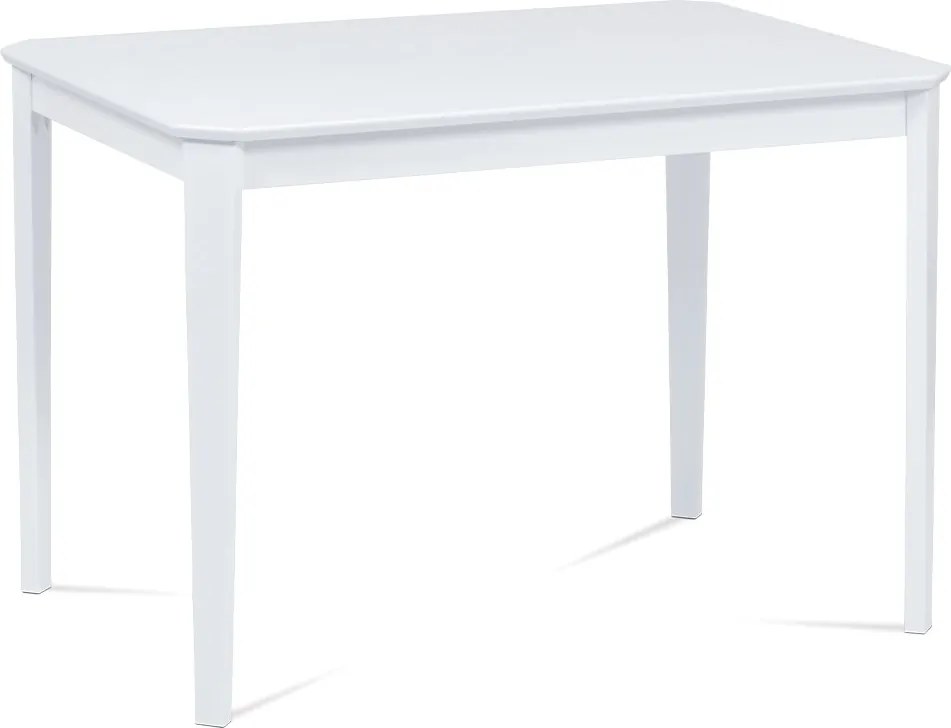 Autronic Jídelní stůl dřevěný 110 x 75 cm bílý AUT-009 WT AKCE
