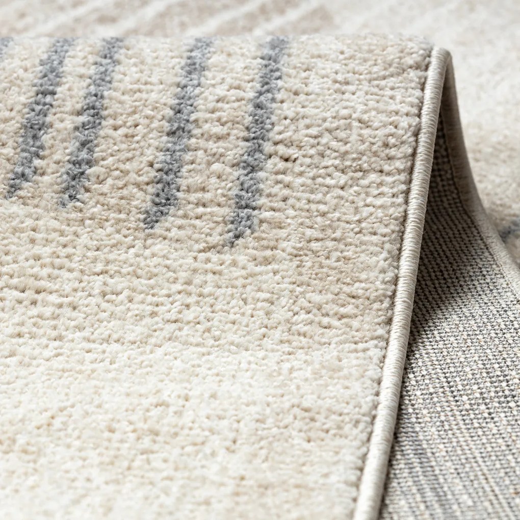 Dywany Łuszczów, Kusový koberec Fusion 0815 cream/beige, 140x190, béžová, kancelář