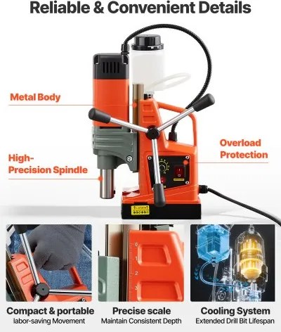 Magnetická vrtačka, 1350 W VEVOR