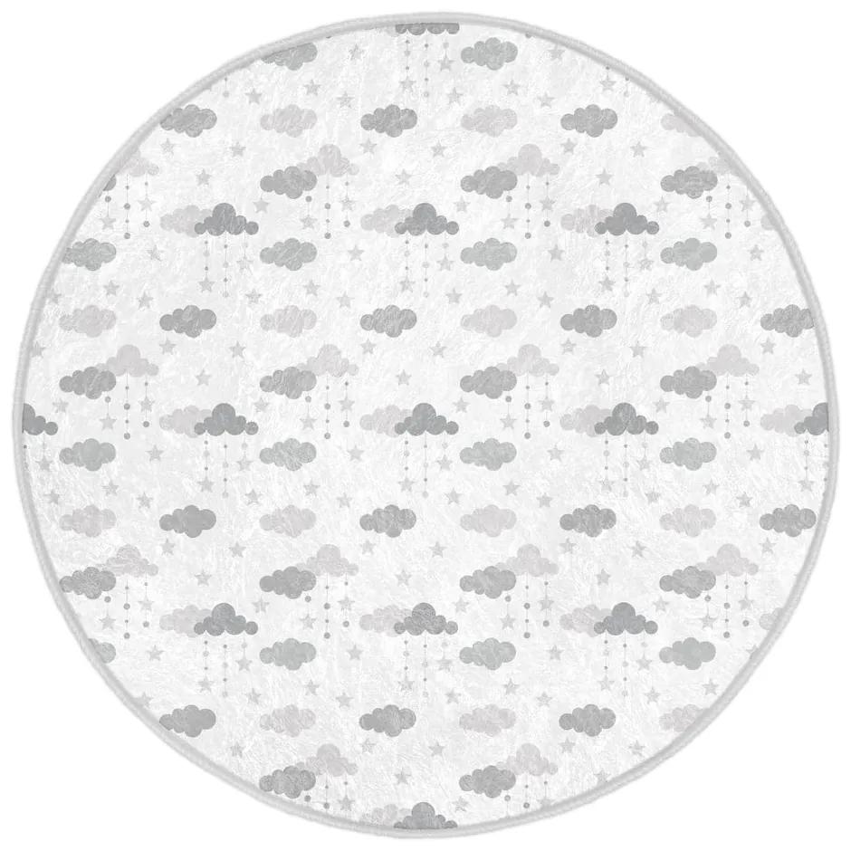 Dětský koberec ve světle šedo-bílé barvě ø 100 cm Comfort – Mila Home