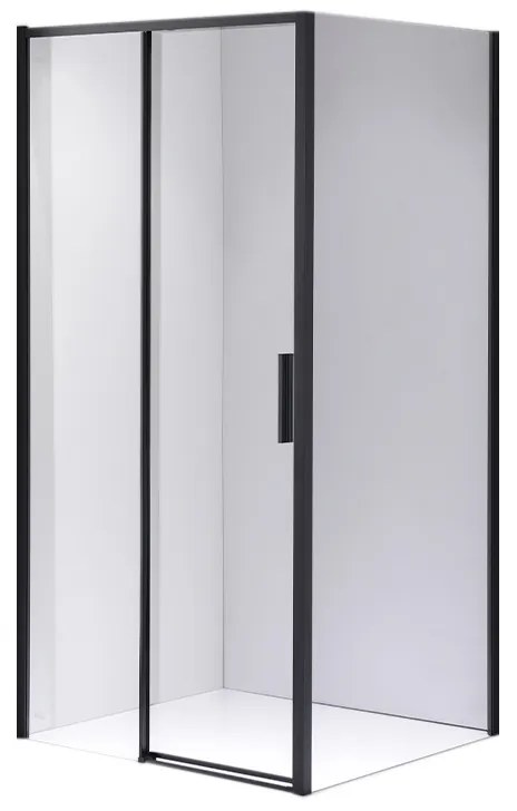 BPS-koupelny Obdélníkový sprchový kout SK-NOB HYD-5189 120x90 černý/transparent - bez vaničky