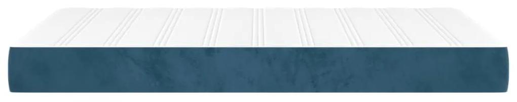 Taštičková matrace tmavě modrá 120 x 200 x 20 cm samet,  347772