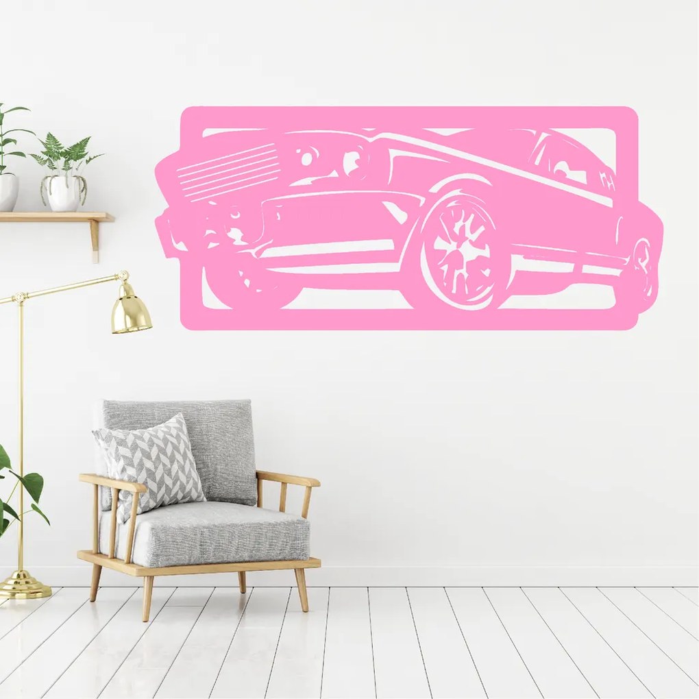 Živá Zeď Samolepka na zeď Auto Ford Mustang Barva: černá