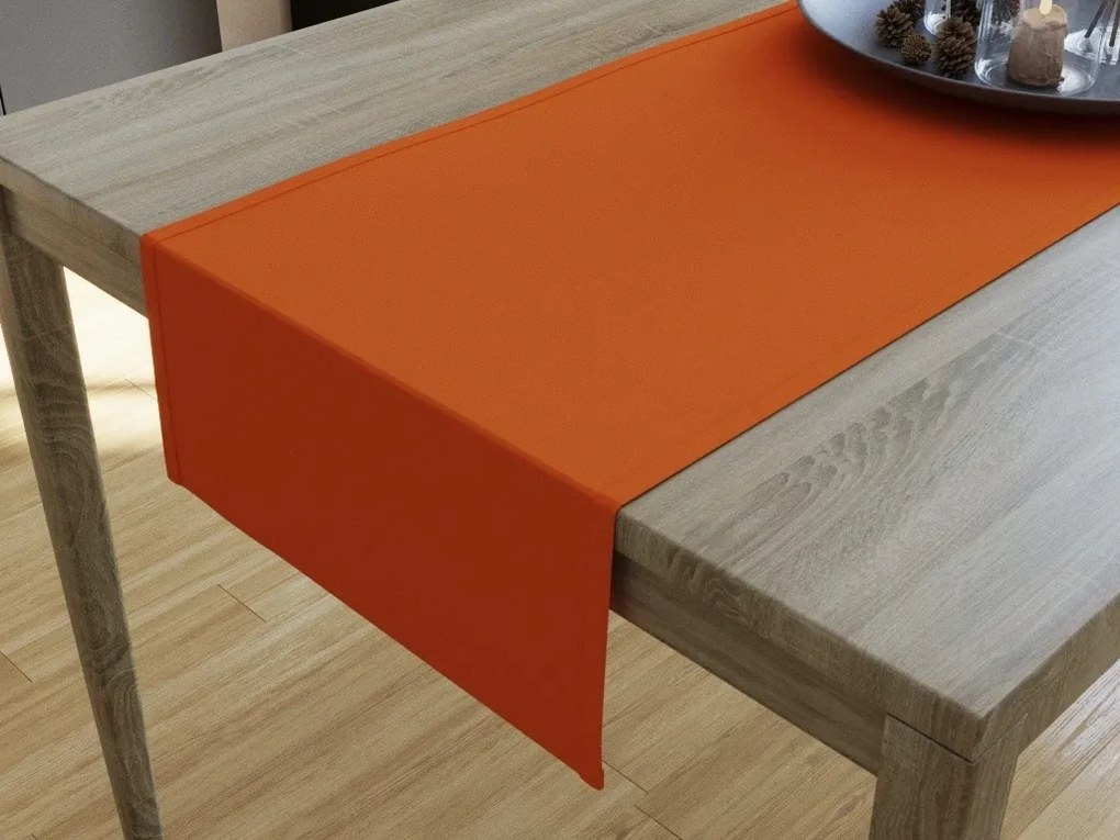 Goldea bavlněný běhoun na stůl sytě oranžový 20x120 cm