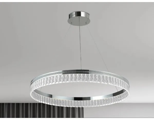 LED Stmívatelný křišťálový lustr na lanku THALIA LED/55W/230V 3000-6000K + DO