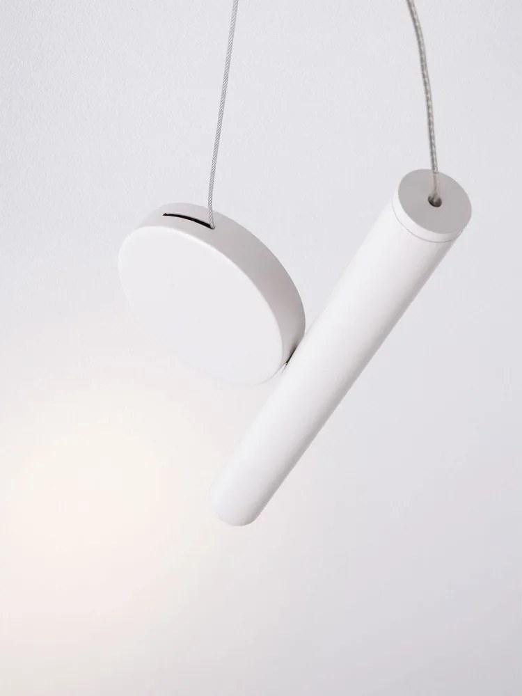 Bílé hliníkové LED závěsné svítidlo ø 23,5 cm Vero – Nova Luce